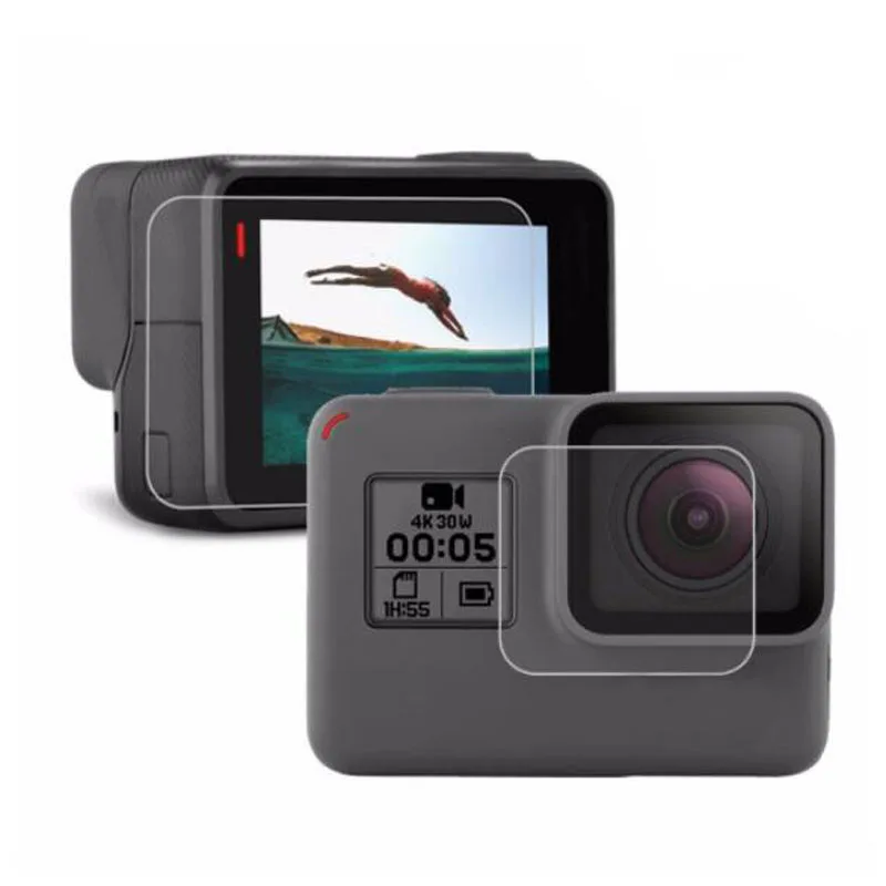 Tempered Glass Protector Cover Case For GoPro Go pro Hero5 Hero6 Hero7 ...