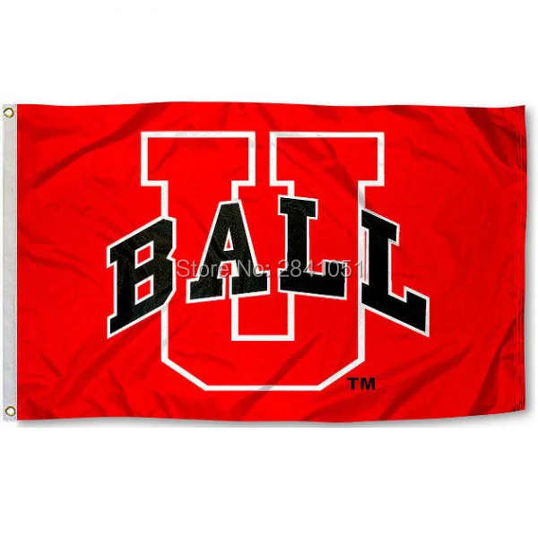 Ball State U Allegiance American Outdoor Indoor Football College Flag ...