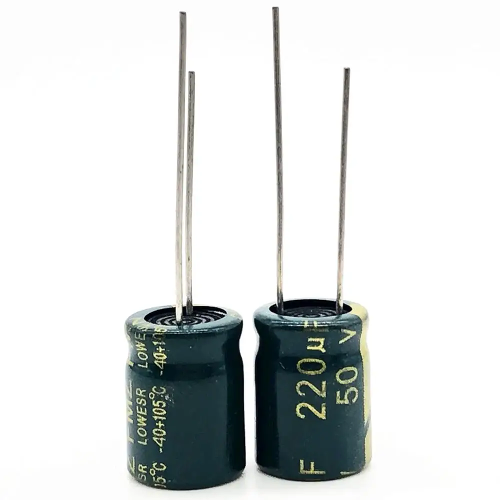 50V 220UF 10*13 high frequency low impedance aluminum electrolytic ...