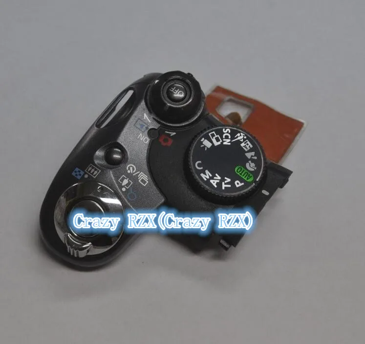 Repair Parts For Canon FOR PowerShot S5 IS Top Cover Mode Dial Power ...
