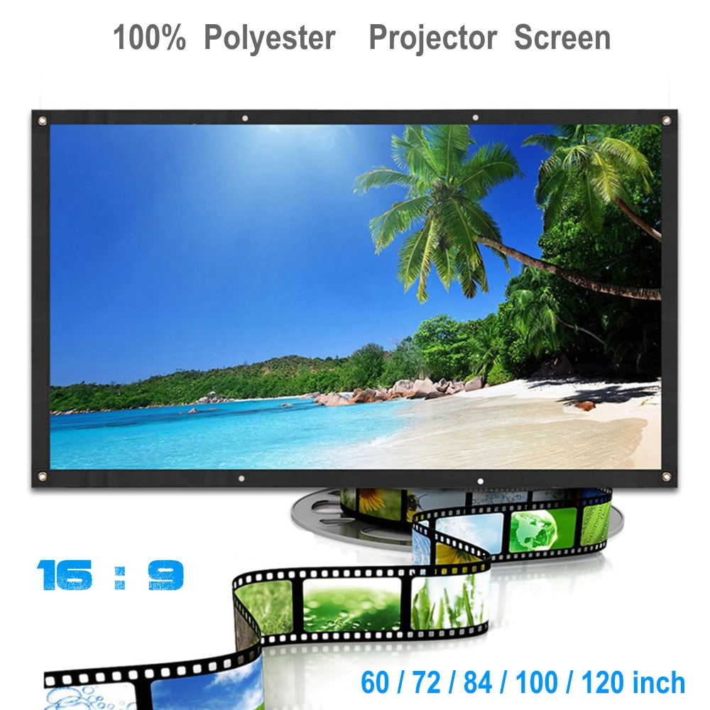 Aliexpress.com : Buy 72/84/100/120 inch Polyester 16:9 Translucent ...