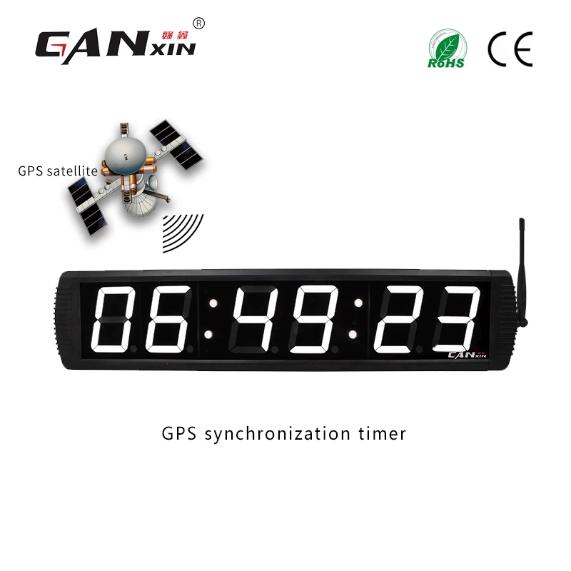 [Ganxin] GPS Synchronizing Modern Digital Timer Led Wall Clock ...