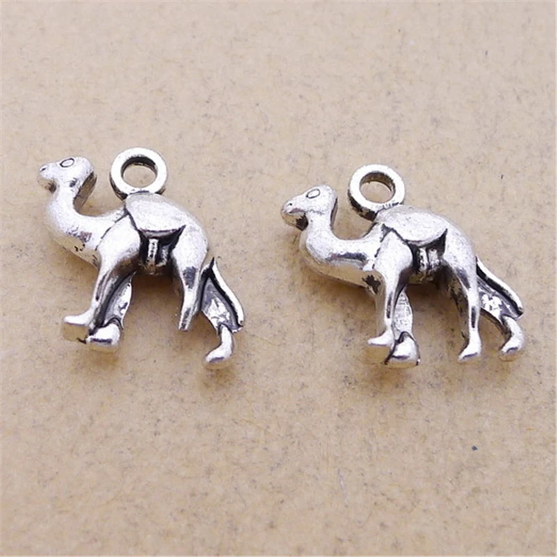 BANMAR 10 pcs alloy camel charms 11*18 mm Antique Silver Making Jewelry ...