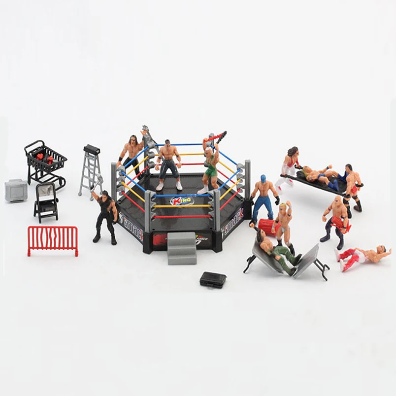 Wrestling Club Wrestler Athlete Gladiator Model Doll Warrior Toy Set ...