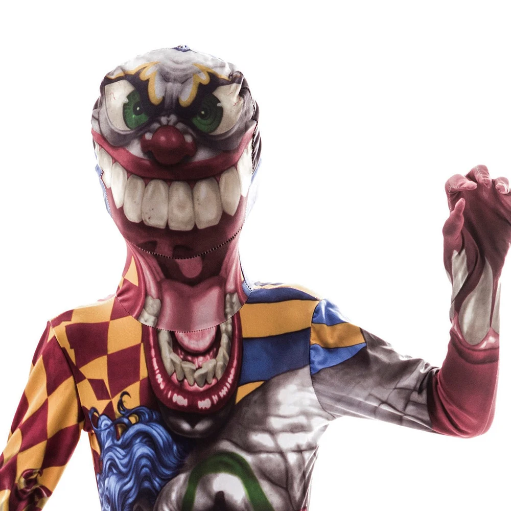 CLEARANCE SALE 3D Horror Monster Clown Halloween Costume for kids Scary ...