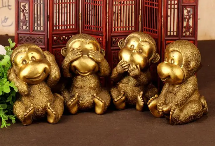 Rare-old-QingDyansty-copper-monkey-statue-happy-monkey-brother ...