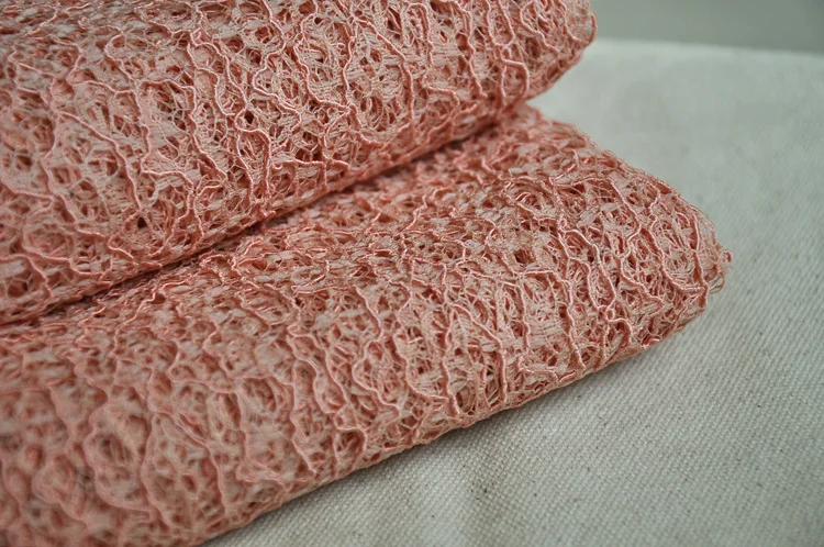 free shipping Chaos Pink lace fabric mesh mess stereotyped lines mesh ...