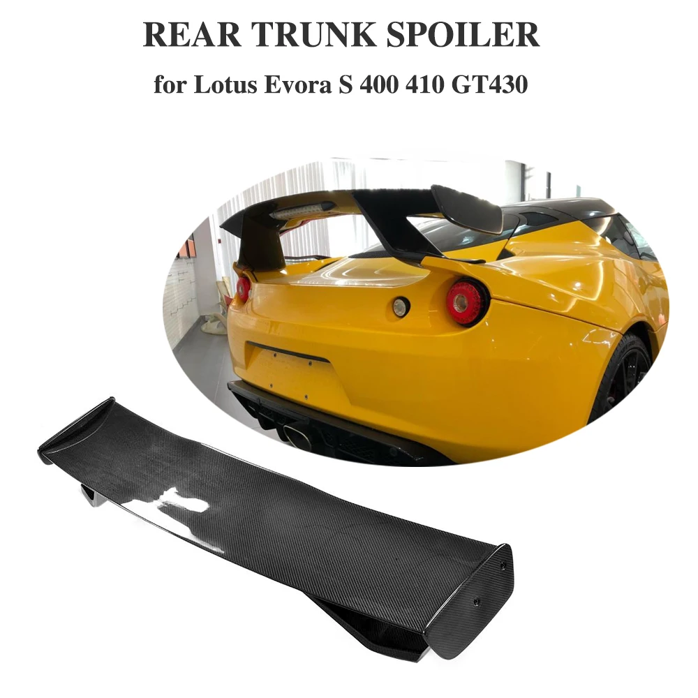 Carbon Fiber Rear Trunk Spoiler Big Customized Boot Lip Wing For LOTUS ...