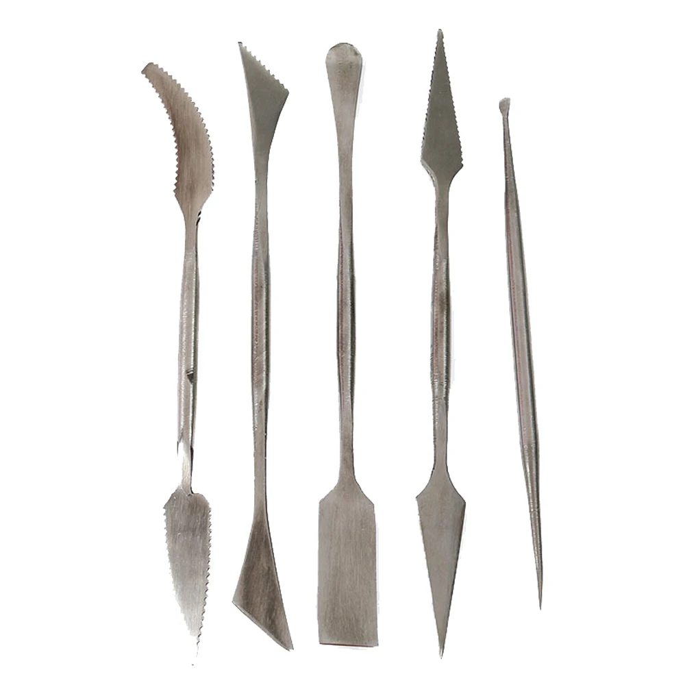 5pcs Stainless Steel Clay Carving Knife Diy Ceramic Soft Pottery Model ...