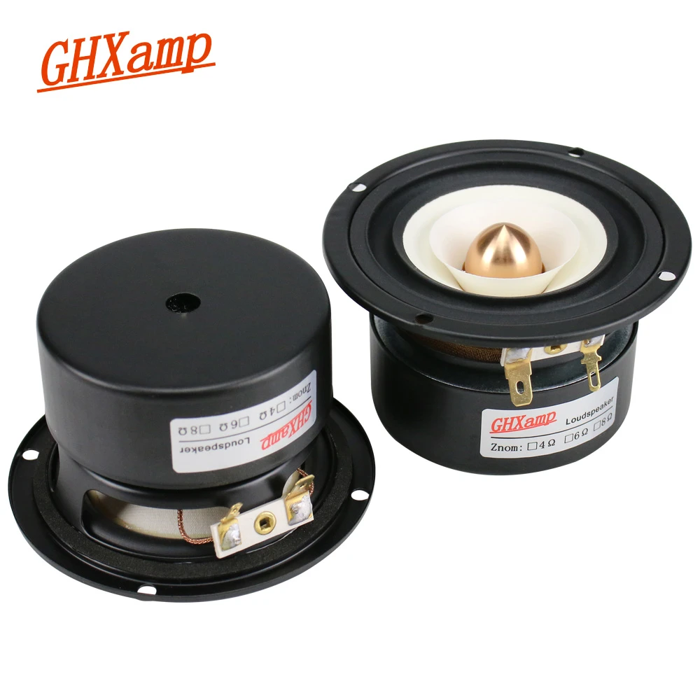 GHXAMP 3 Inch 90MM Full Range Bullet Reverse Edge 4OHM 15W Speaker Home ...