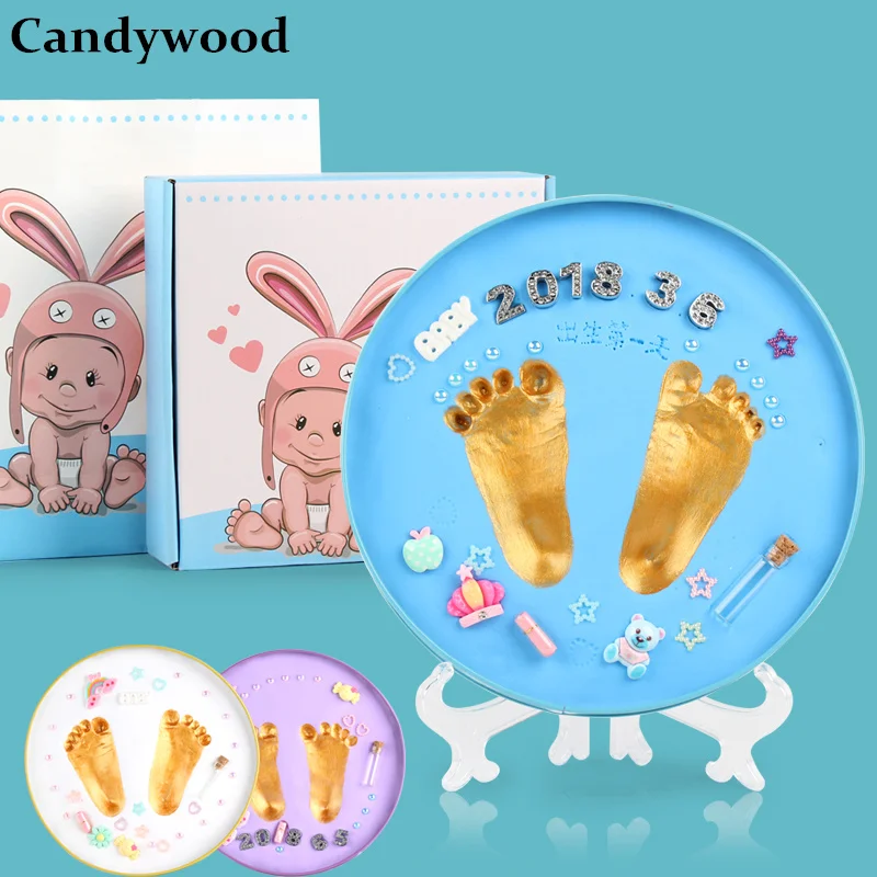 Candywood Newborn Baby Soft Clay Handprint Footprint Imprint Kit ...