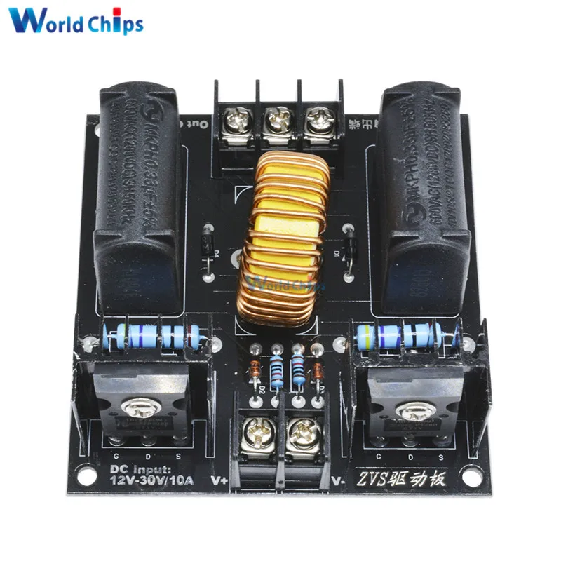 DC-12-30V-10A-1000W-ZVS-Tesla-Flyback-Driver-Board-Induction-Heater ...