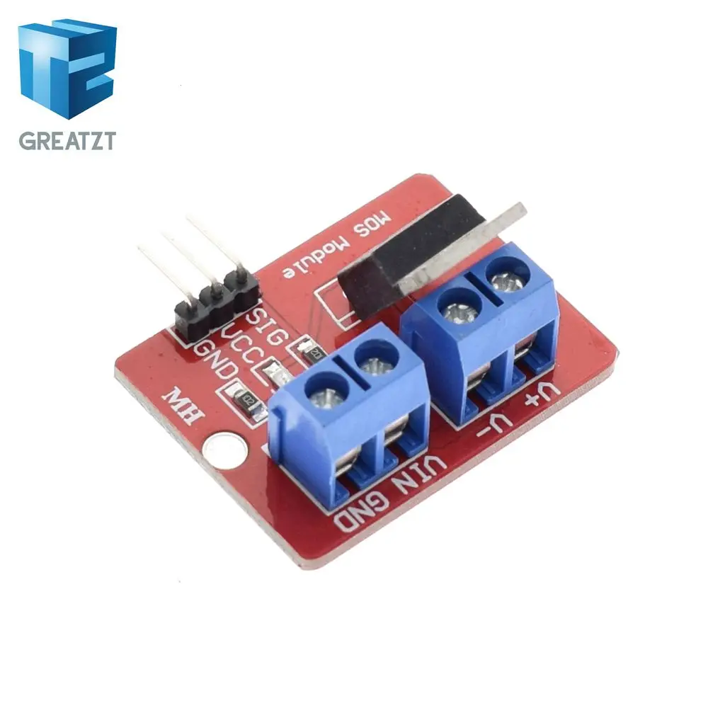 Greatzt 0 24v Top Mosfet Button Irf520 Mos Driver Module For Arduino Mcu Arm Raspberry Pi In