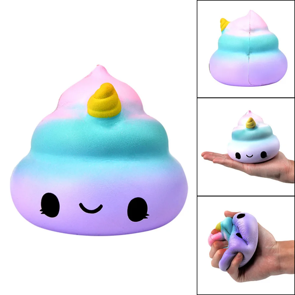 Kawaii Emoji Poop Decompression Toy Super Slow Rise Cream Scent Relief ...