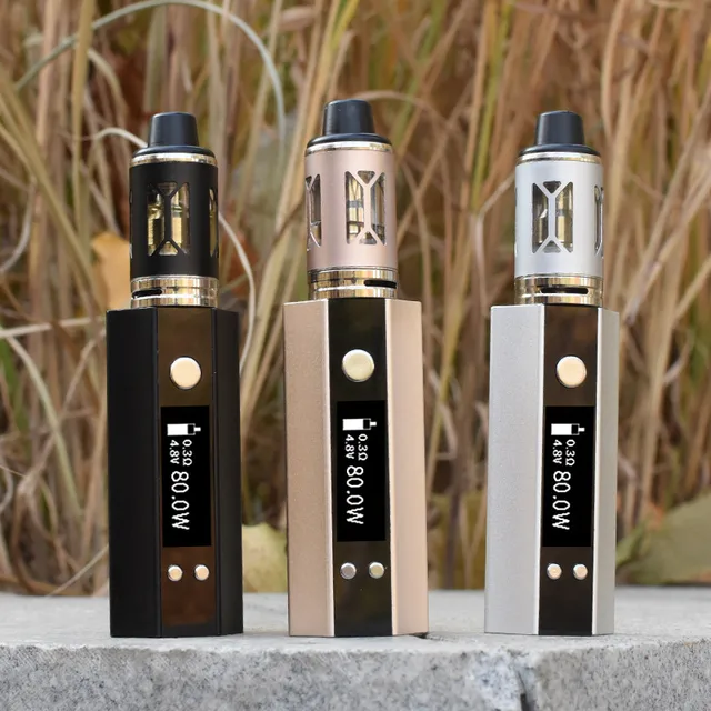 Vapor 12W To 80W Starter Kit 510 Metal Thread Atomizer E-cigarette Vape ...