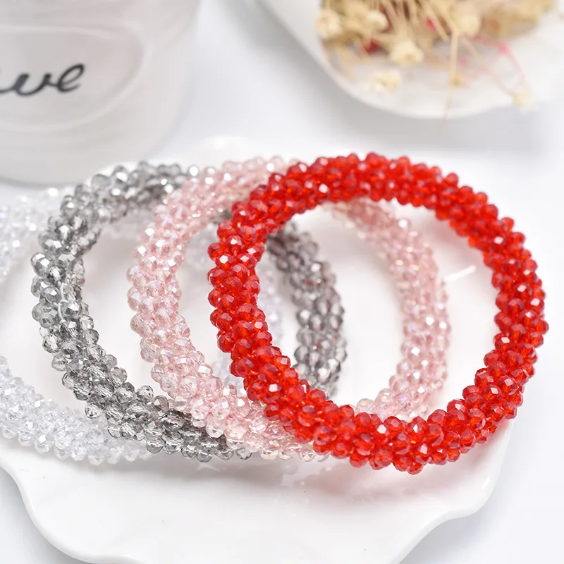 ISINYEE Fashion Glass Crystal Beads Bracelet Femme For Women Girls ...