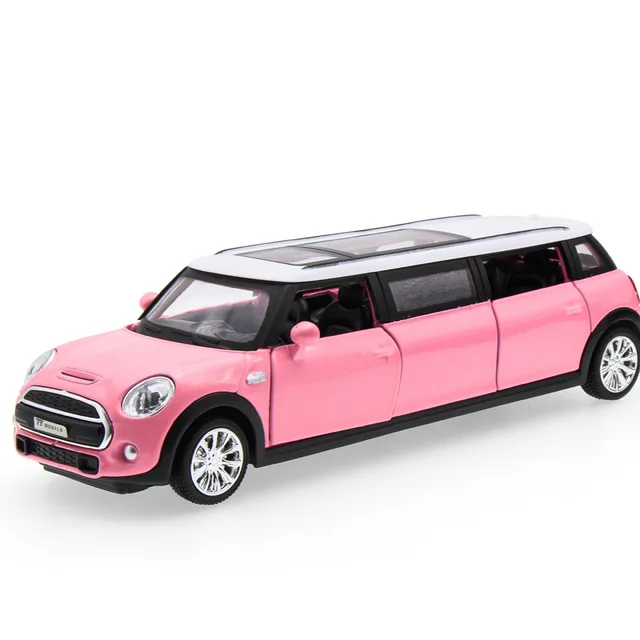 New 1:32 Mini Extended Limousine Metal Toy Cars Diecast Model Pull Back ...
