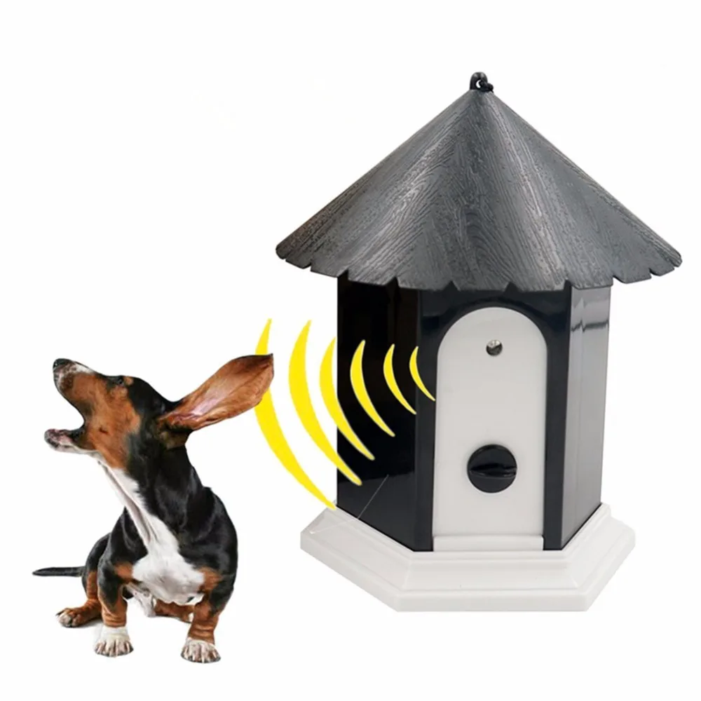 Pet Dog Ultrasonic Anti Barking Collars Repeller Outdoor Dog Stop No ...