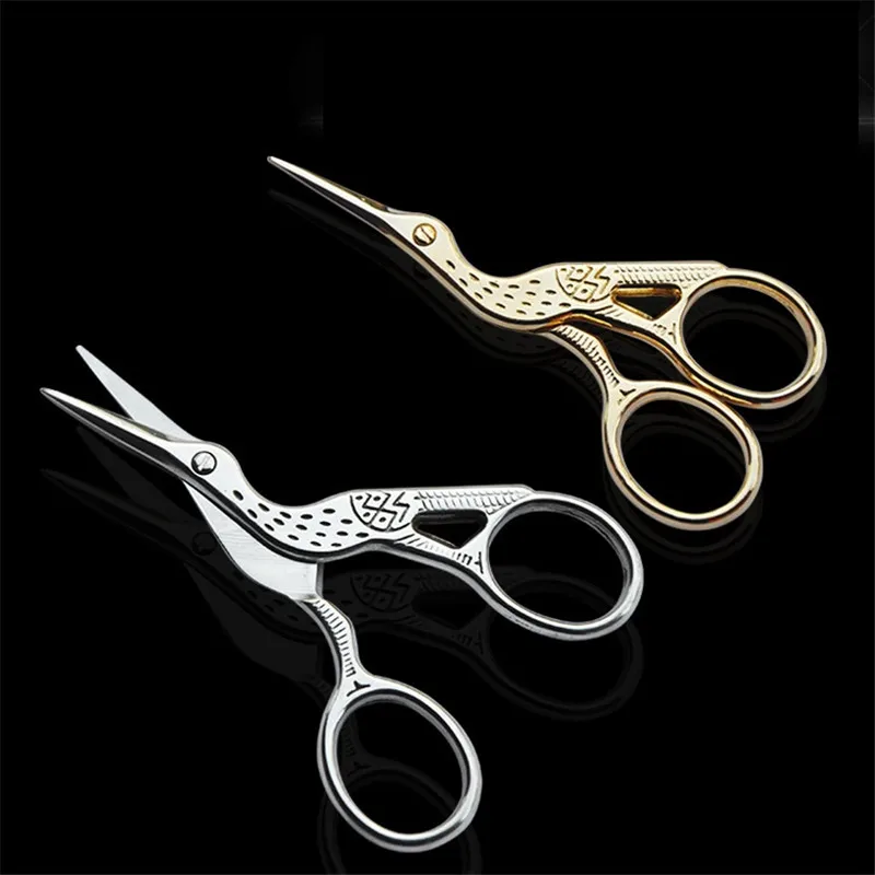 1pc Retro Gold Silver Classic European Cross Stitch Scissors Sewing ...