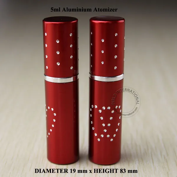 Free Shipping Perfume Atomizer 5ml Aluminum Empty Refillable Bottle ...