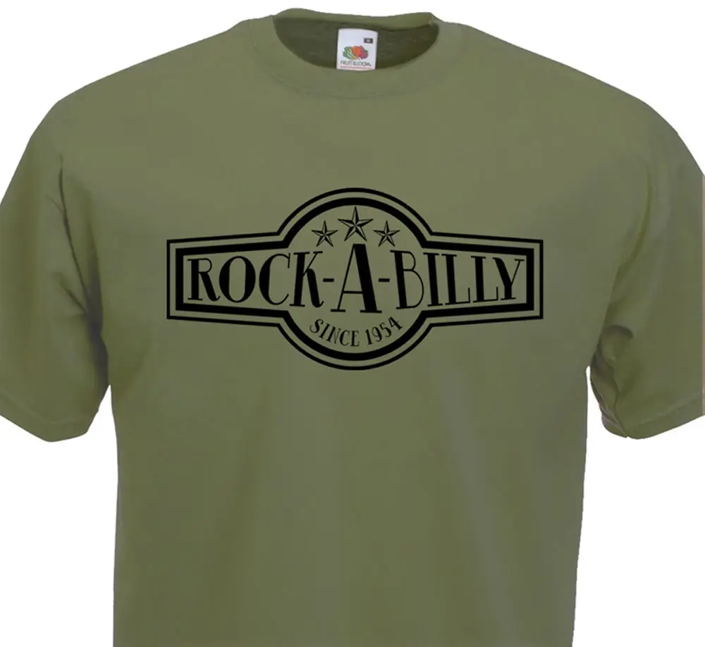 Rock A Billy Since 1954 Rockabilly Record Rock'N'Roll Retro Vintage T ...