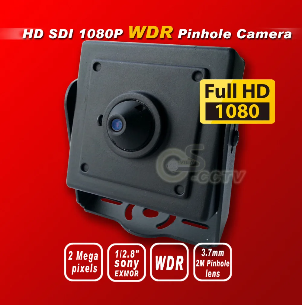 Free shipping HD SDI 1080P Pinhole WDR cctv camera 2.4M1/2.8''Panasonic ...