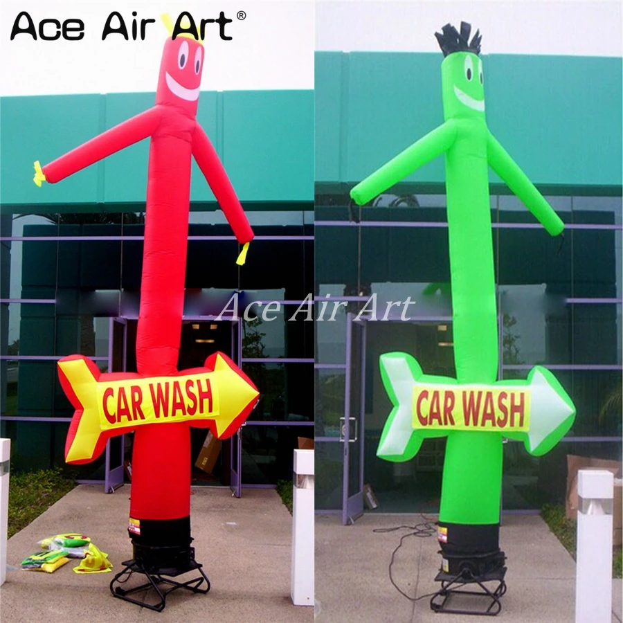 Beautiful Car Wash Inflatable Air Dancer With Different Color For ...