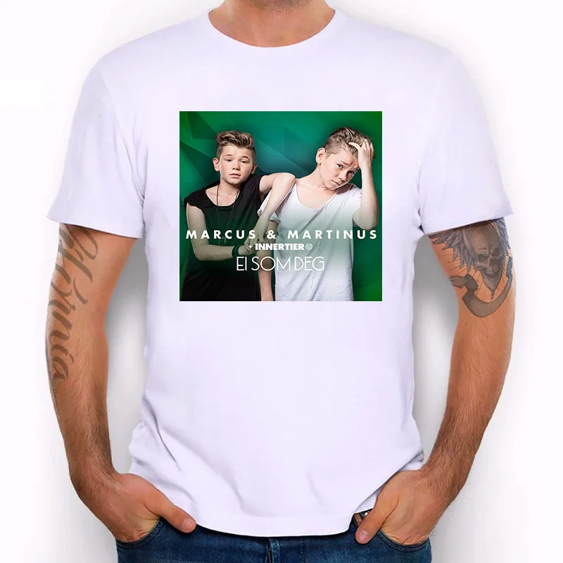 Marcus And Martinus Tee Shirts Homme Printing O Neck Summer Casual ...