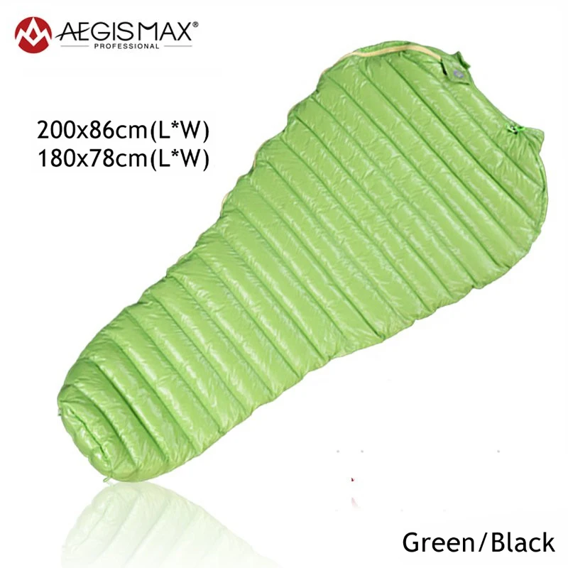 Aegismax Ultralight Lengthened Mummy Sleeping Bag Fleabag White Goose ...