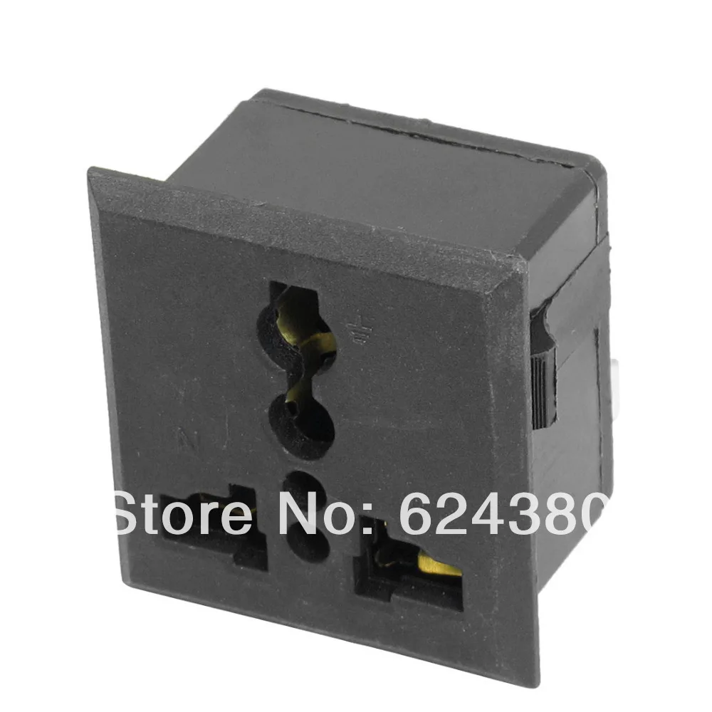 AC 250V 13A US USA UK EU Euro AU Panel Mount Snap in Universal Power ...