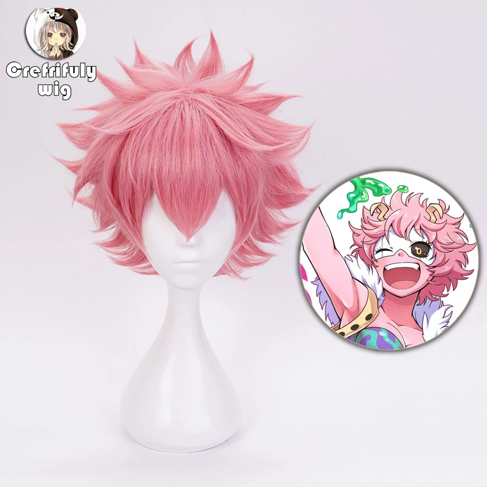 Anime Boku No Hero Academia Ashido Mina Wig Cosplay Costume My Hero ...