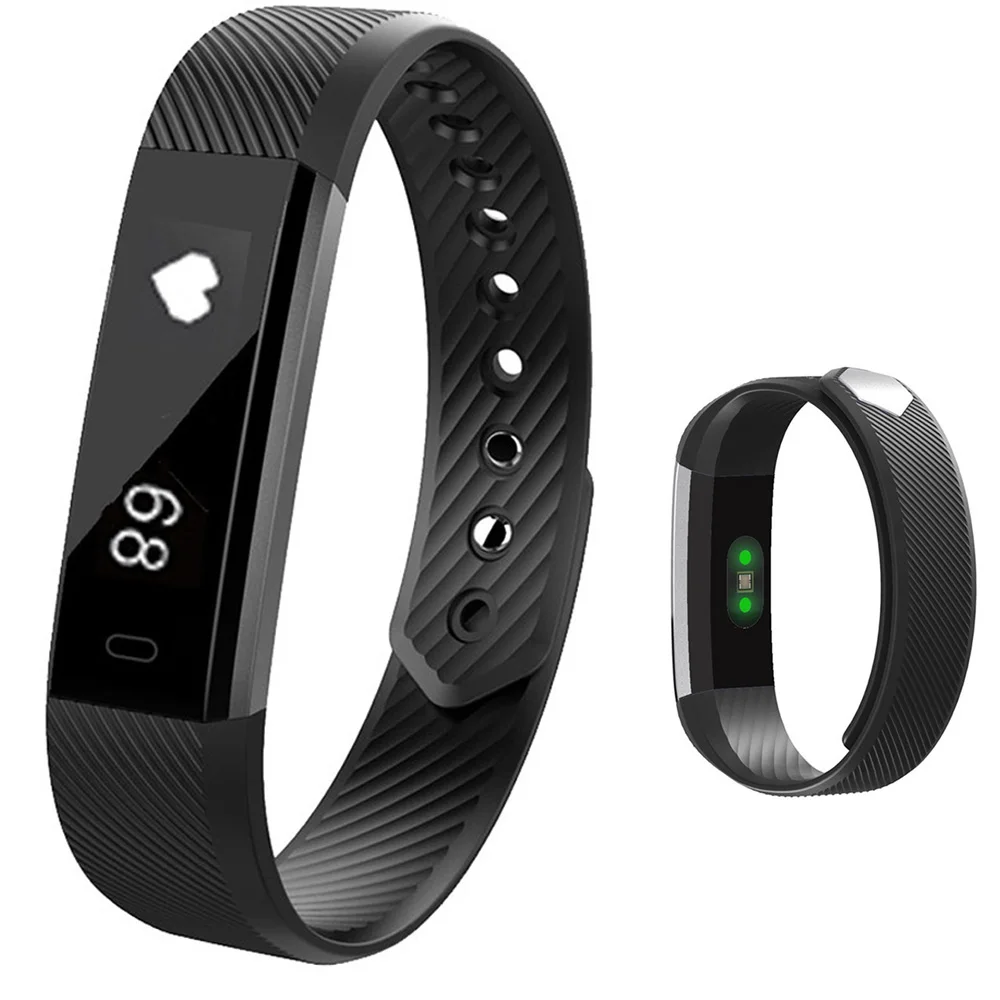 Activity Tracker Center Smart Bracelet LED Heart Rate Monitor Smart ...