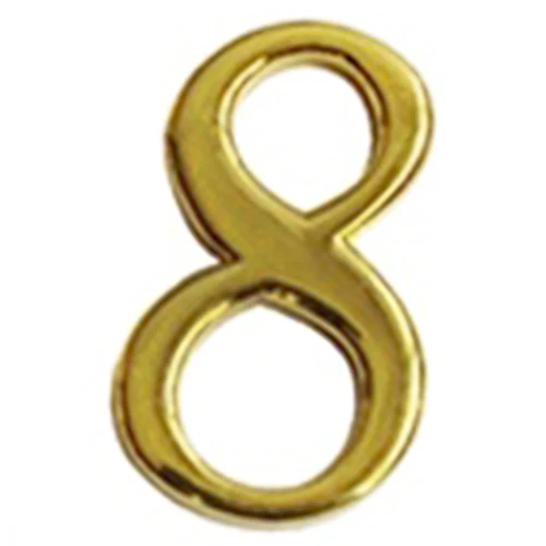 New Gold Home House Hotel Door Digits Numeral Plate Plaque Self ...