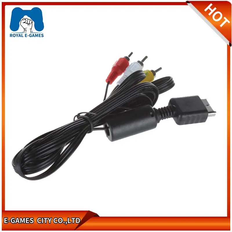 5PCS/LOT 1.8M Audio Video AV Cable to RCA For PlayStation for PS / for ...