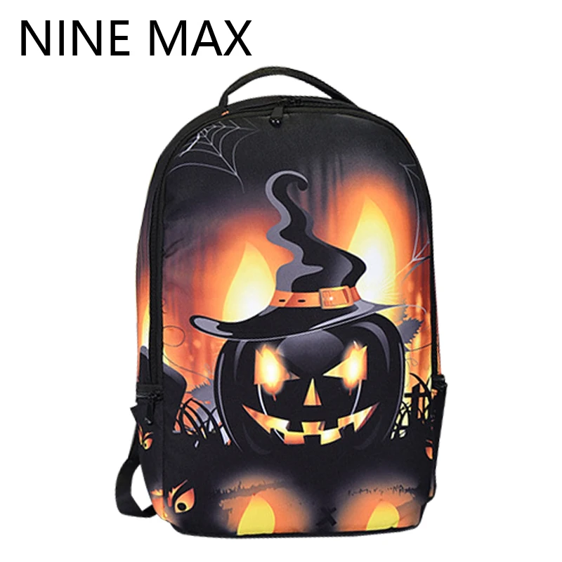 2016 New 3D Halloween Gift Wizard Pumpkin Backpack Quality Horrible ...