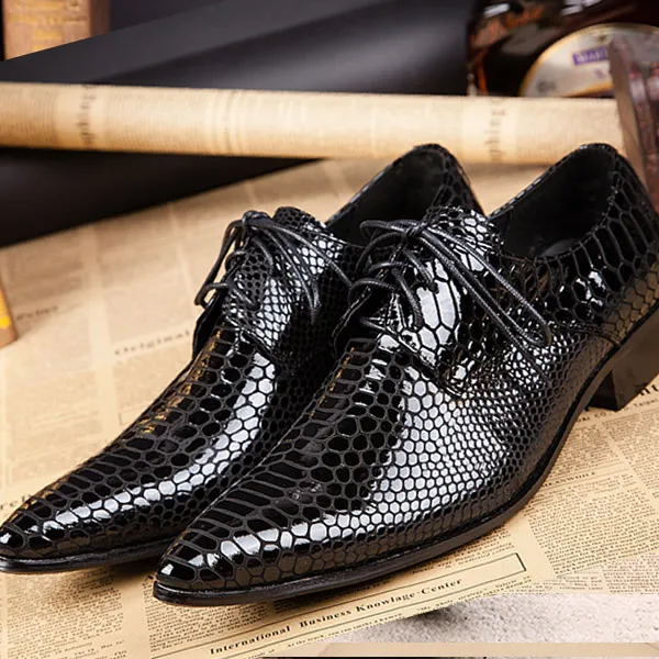 chaussure cuir crocodile