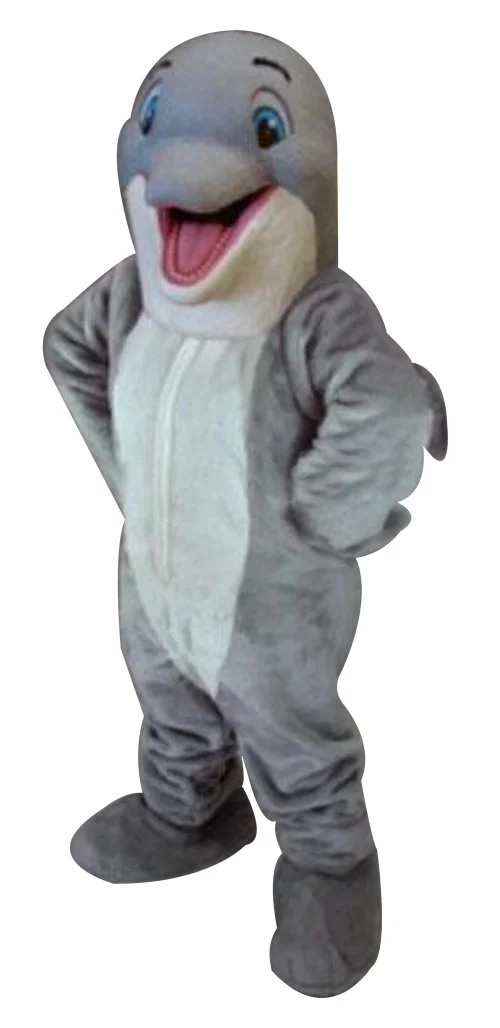 2018 New Happy Dolphin Mascot Costumes 100% Real Picture Adults ...