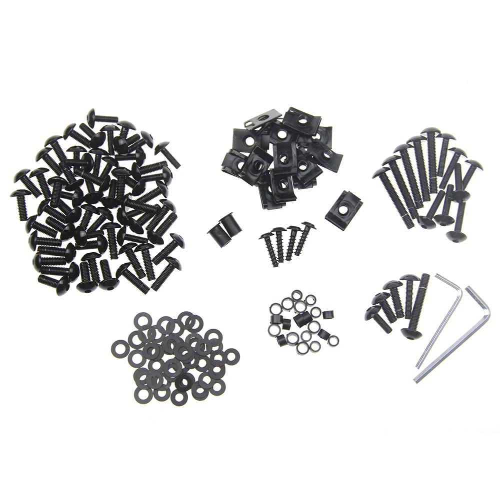 Aluminium Bolt Kit Fasters Clips Screws Nuts For Honda Suzuki Kawasaki ...