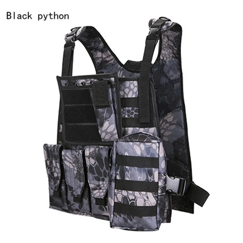 Airsoft Military Tactical Vest Molle Combat Chest Swat Assault Plate ...