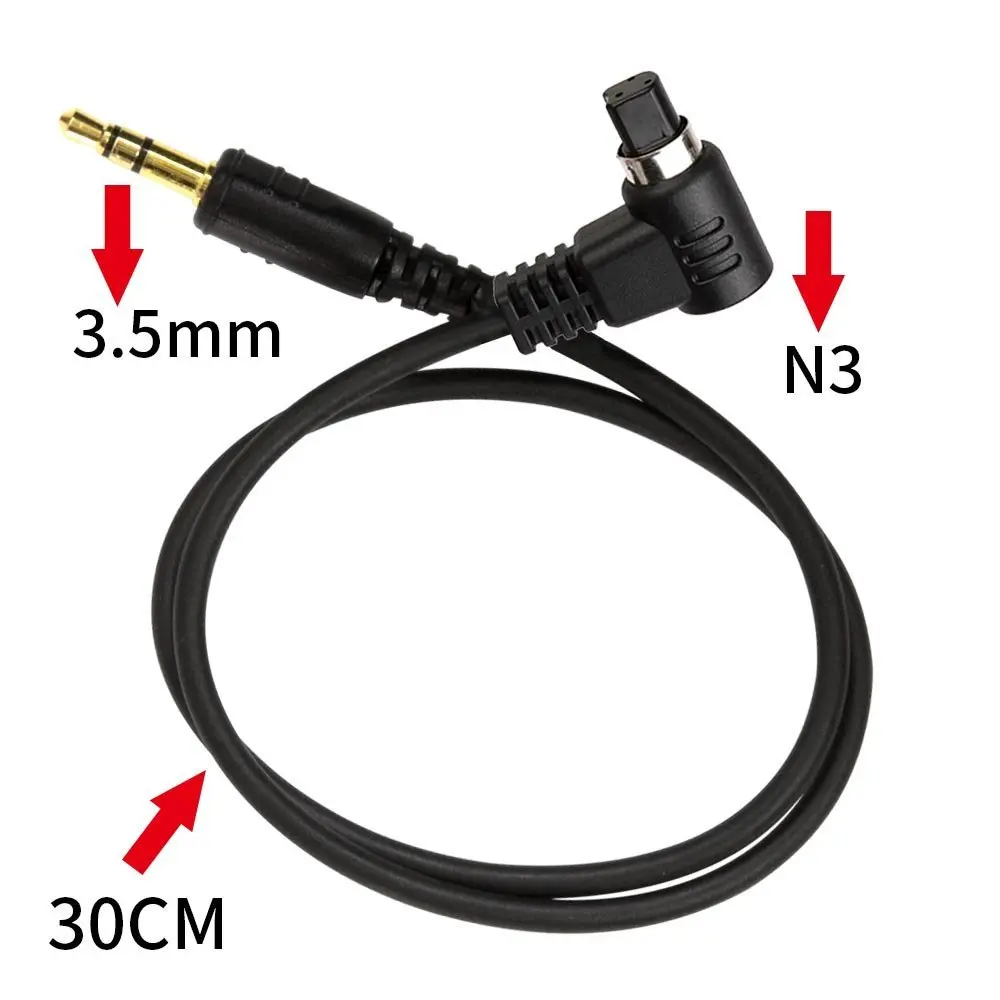 TW 283/N3 Camera Shutter Connection Cable with 3.5mm socket for Canon 5D Mark IV/III/II 50D 40D ...