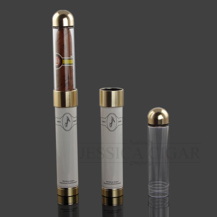Metal Tube Adjustable Spring Length Tobacco Storage Tube Portable Cigar ...