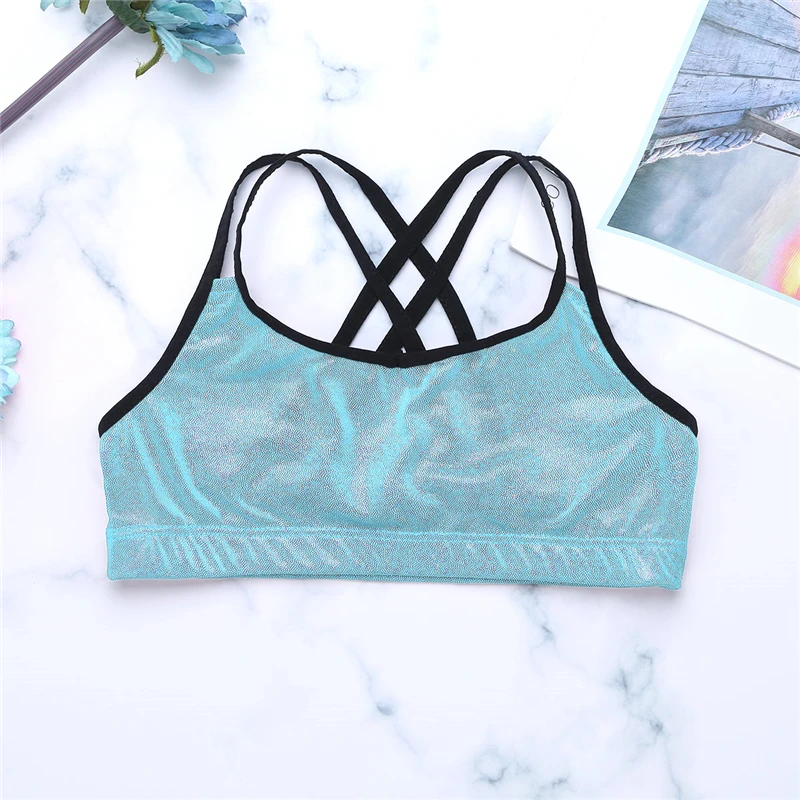 FEESHOW/Детские топы С Блестящими Металлическими топами для девочек ...