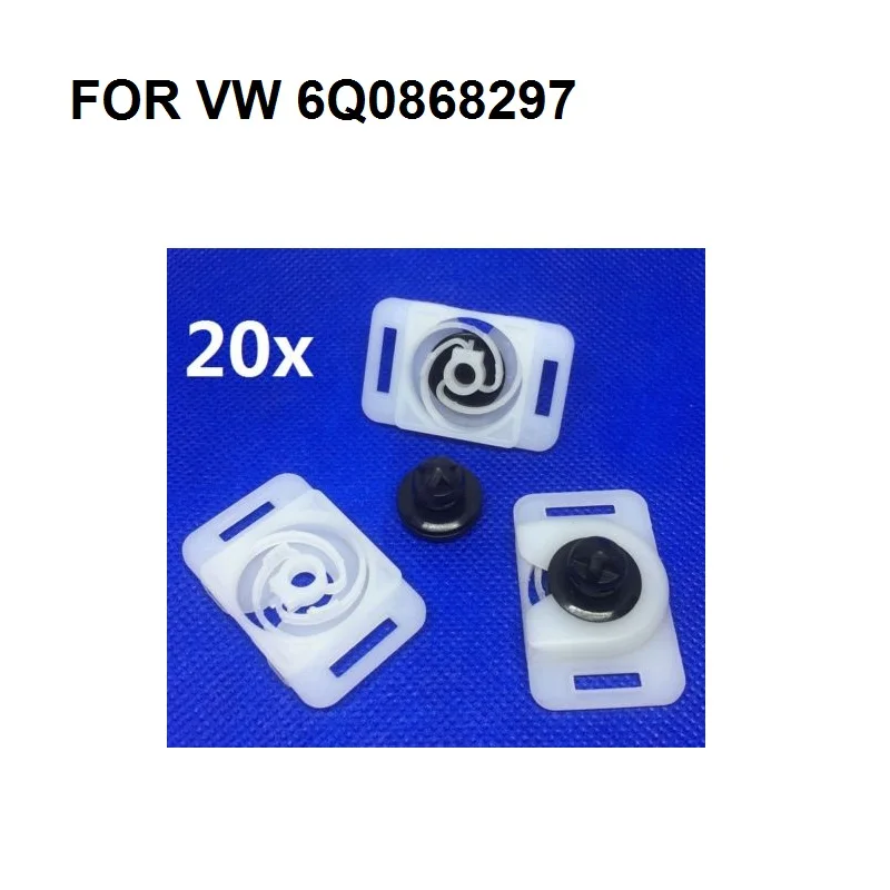 20x Plastic Trim Clips For Vw Interior Door Cards Door Panels & Door ...