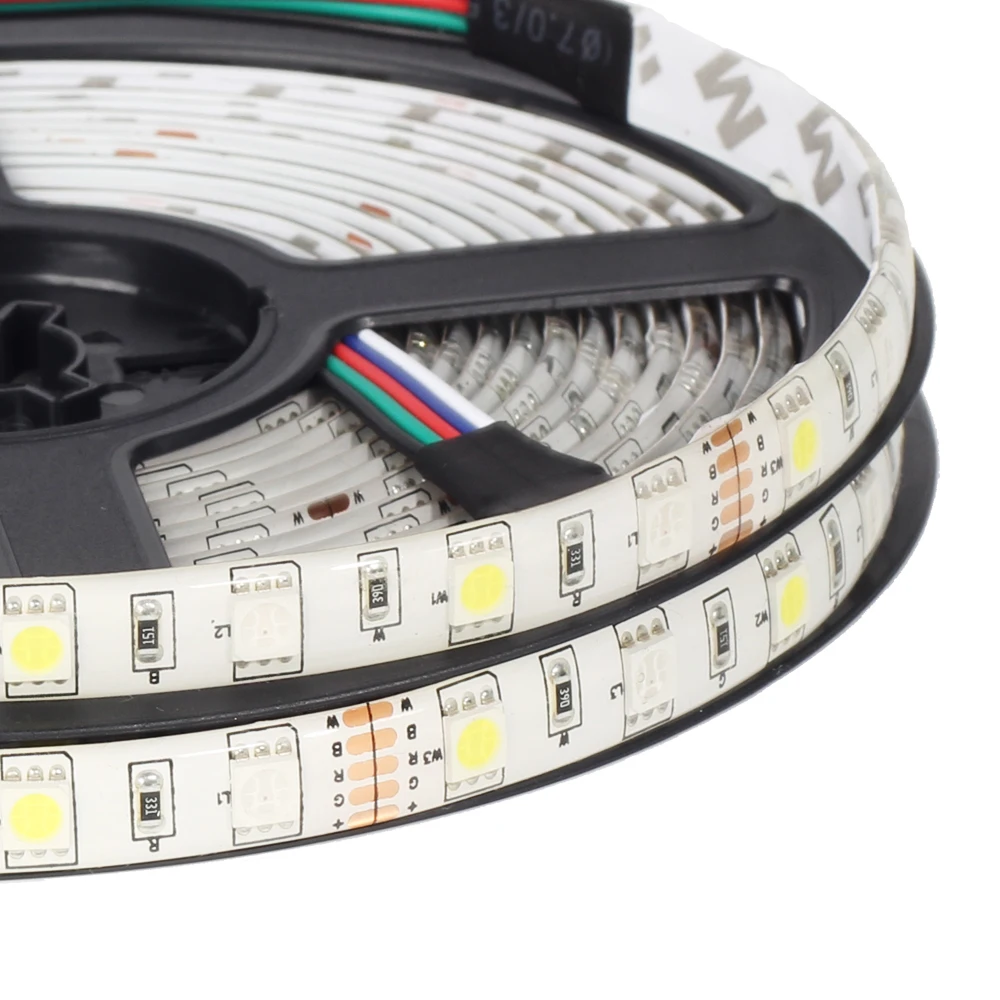 Tira de luces LED 5050 RGB, RGBW, RGBWW, DC12V, 60LED/m, 5m/lote, 5050 LED, Flexible|led strip ...