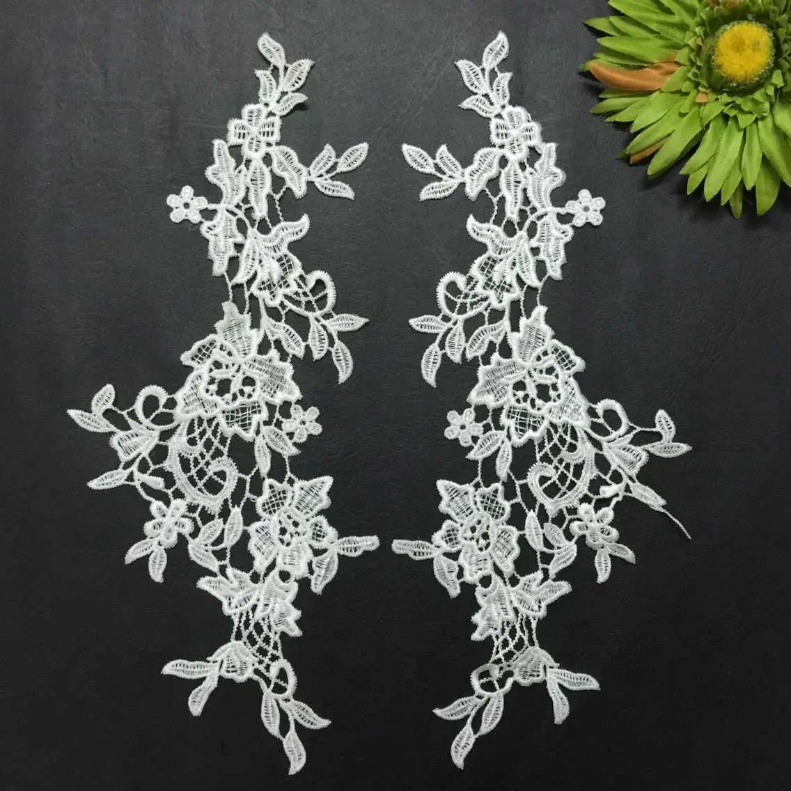 31*13.5cm dentelle Fancy flora design lace patches for wedding,wedding ...