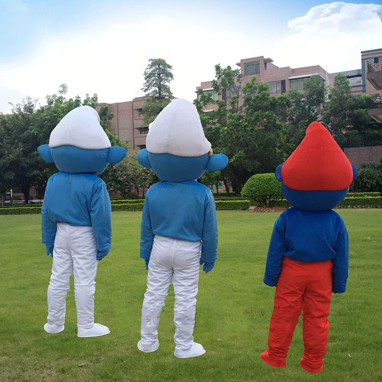 Cartoon Blue Elves Cosplay Mascot Costume - AllCosplay.com