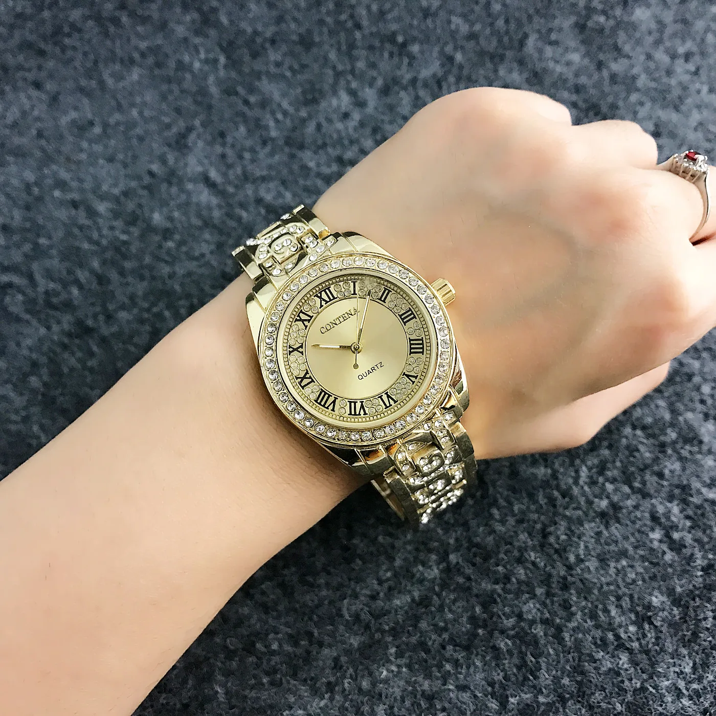 Watches women luxury brand CONTENA quartz wristwatches casual fashion ...