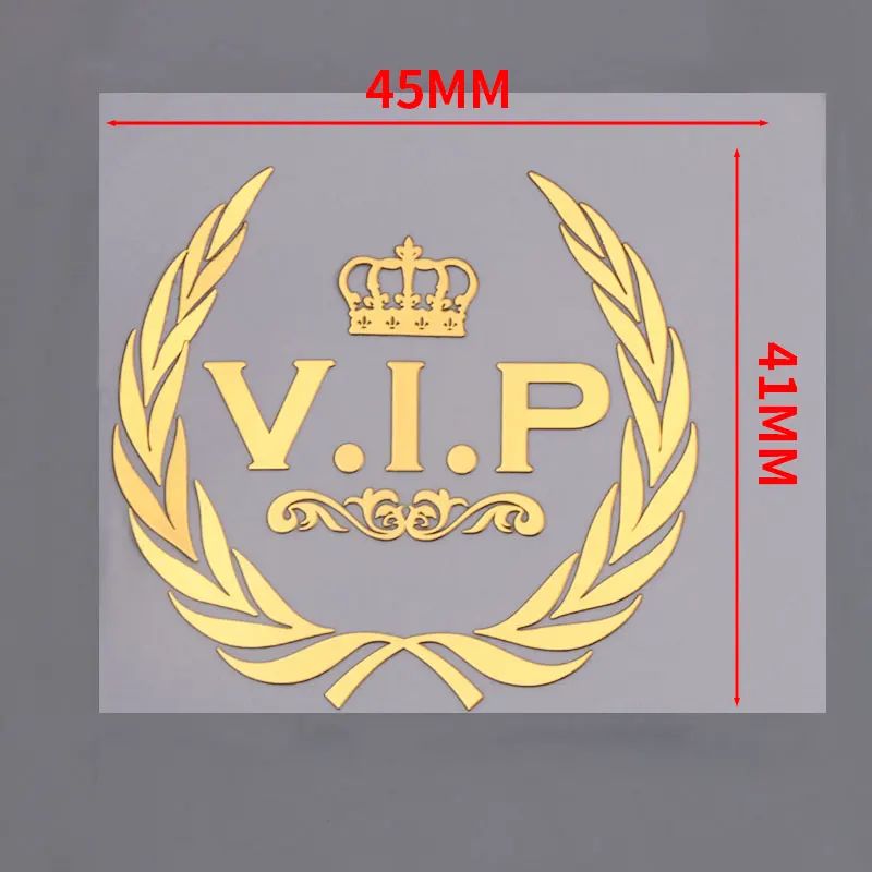 3D Metal Car-Styling VIP Crown Emblem Stickers For Window Decals for ...