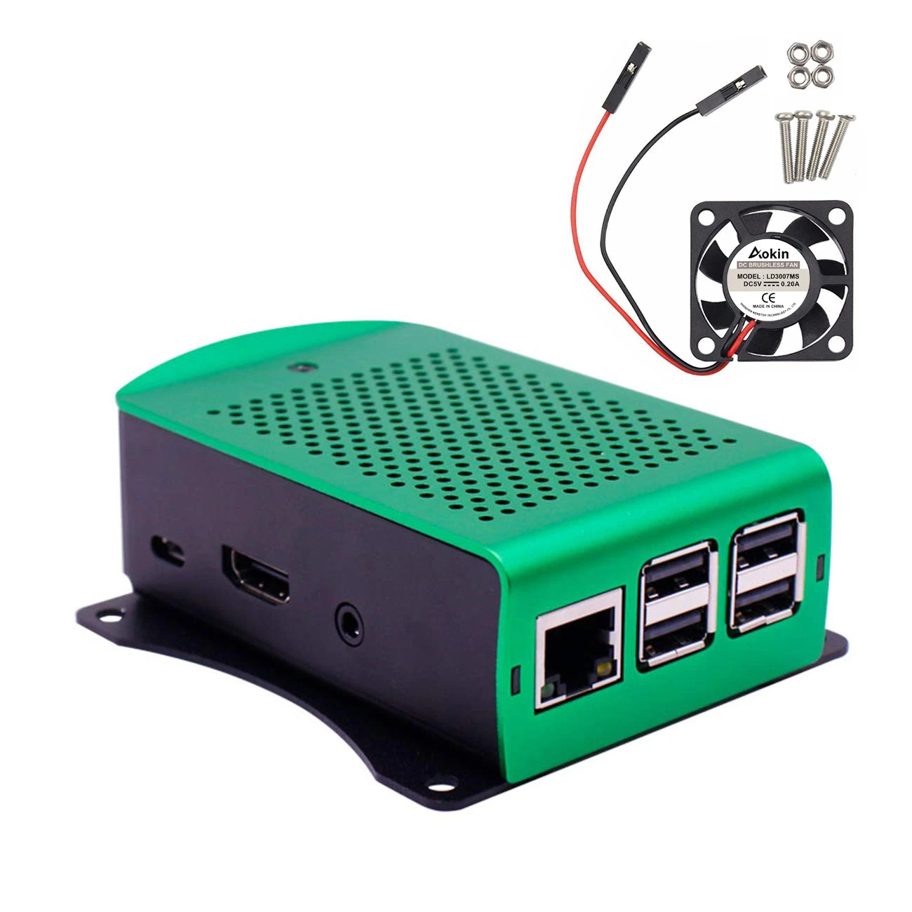 Latest Raspberry Pi 3 Model B Plus Aluminum Case Metal Enclosure ...