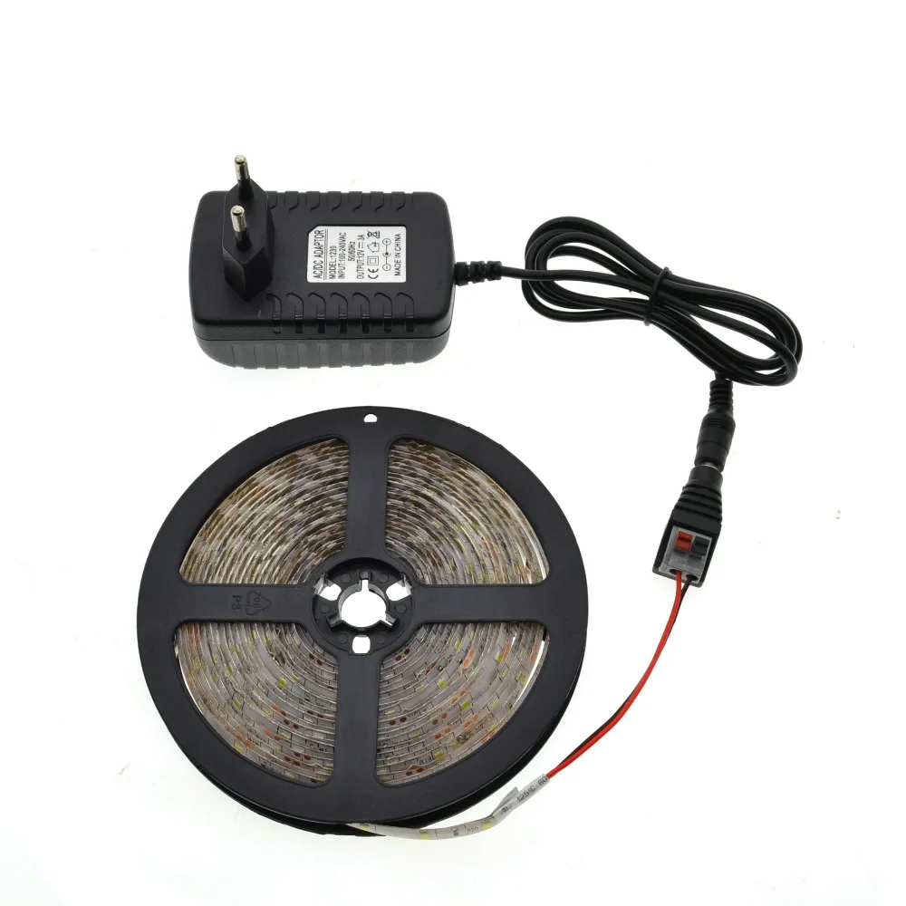 LED Strip Light 3528 5M 300LED Waterproof Flexible Strip Light Set Warm ...